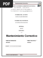 Formato de Mantenimiento Correctivo Ejemplo | PDF | Bios | Electrónica