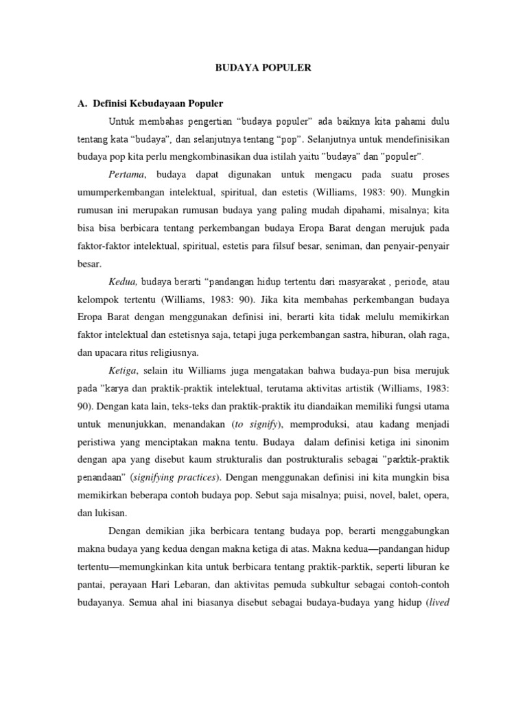 Budaya Populer | PDF