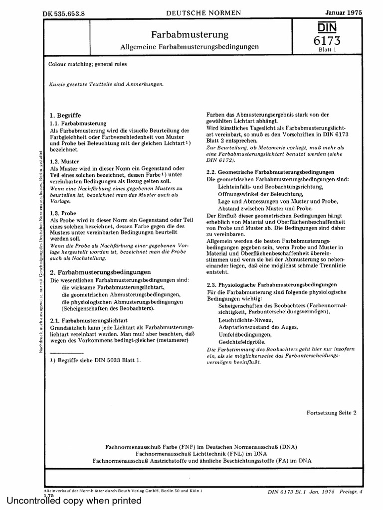 Din 6173-1 | PDF