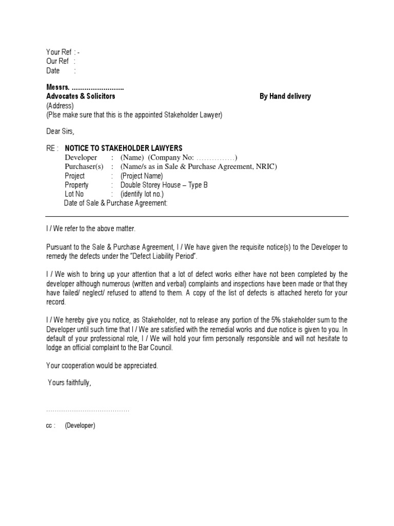 LAD Stakeholder Letter | PDF