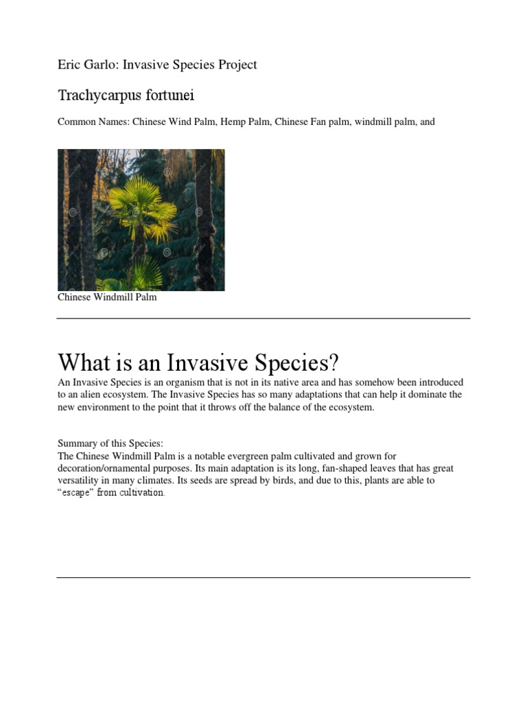 Invasive Species Project | PDF | Invasive Species | Introduced Species
