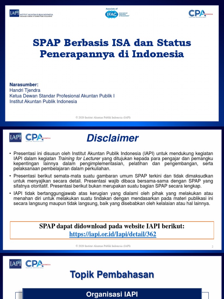 Update Spap Berbasis Isa | PDF