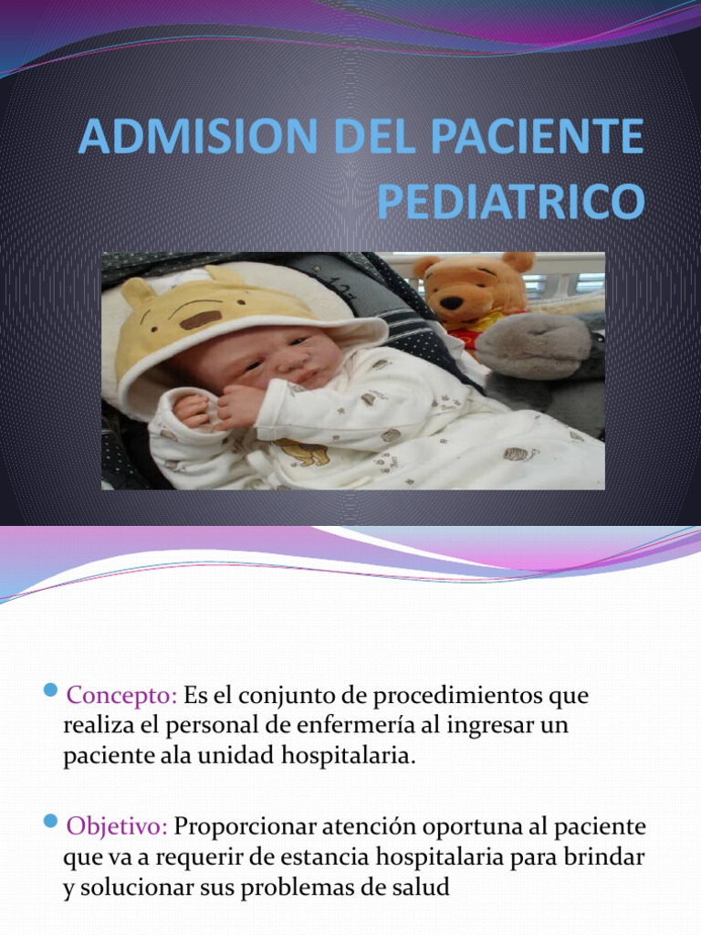 Admision Del Paciente Pediatrico | PDF | Medicamentos con receta | Hospital