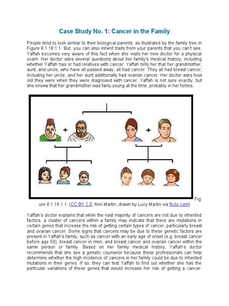 Human Genetics Case Study No. 1 | PDF | Cancer | Heredity