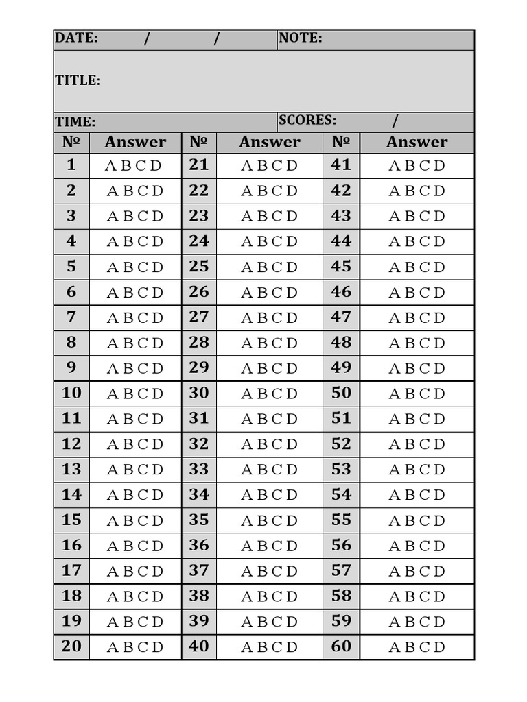 Omr 60 | PDF | Teaching Methods & Materials