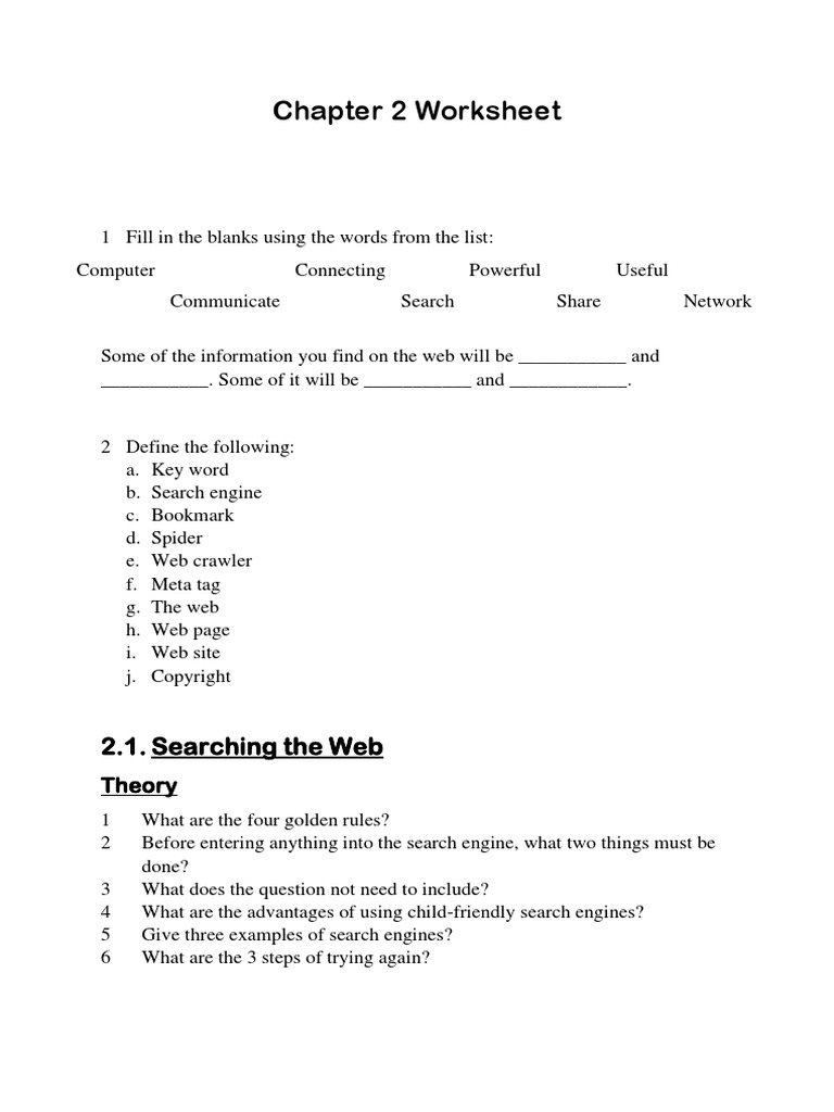 RM - DL.Oxford Computing 2nd Ed Grade 5 Chapter 2 Worksheet | PDF | Web ...