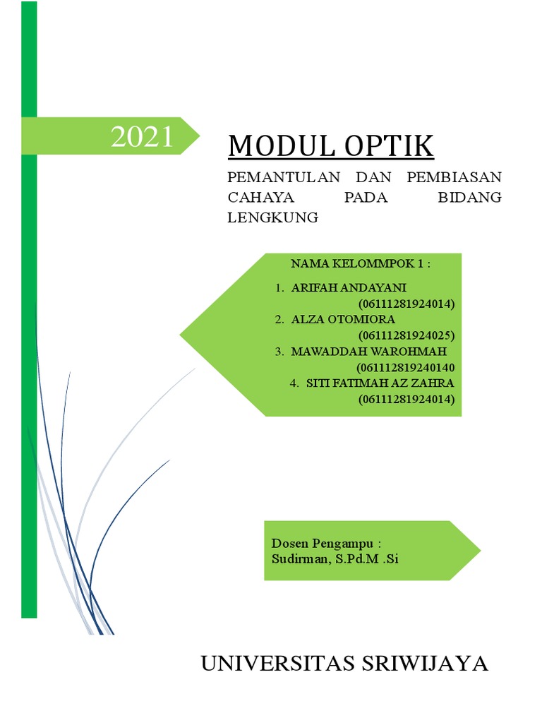 Pemantulan dan Pembiasan Cahaya Optik | PDF | Metode & Bahan Ajar