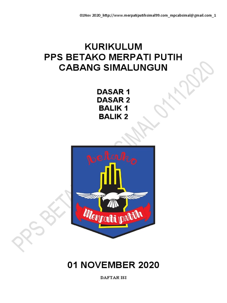 Kurikulum PPS Betako Merpati Putih | PDF | Bisnis | Pengelolaan ...