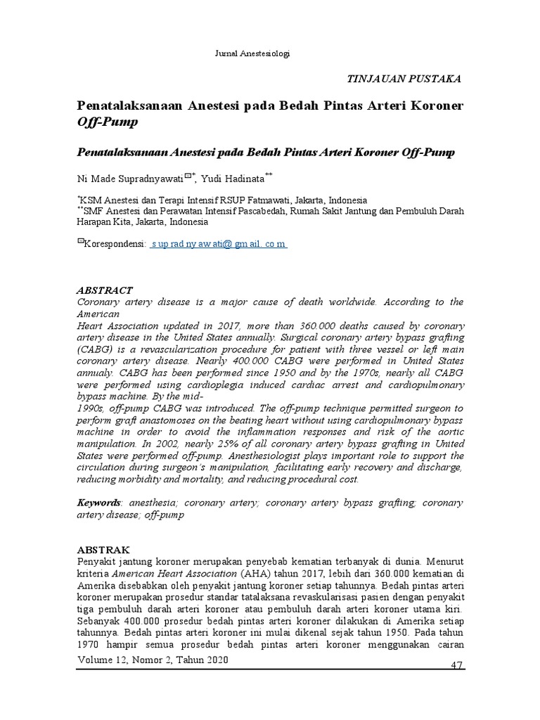 Bedah Vaskuler | PDF | Coronary Artery Bypass Surgery | Surgery