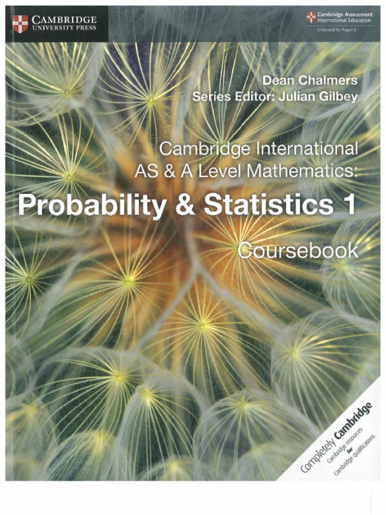 Cambridge International As & A Level Mathematics Probability ...