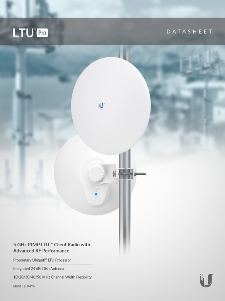 Ubiquty LTU Datasheet | PDF | Decibel | Radio