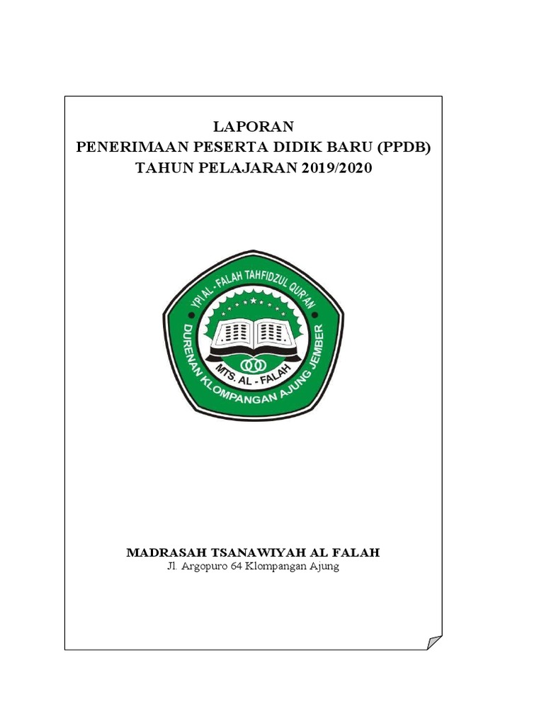 Laporan Pelaksanaan PPDB 2018 | PDF