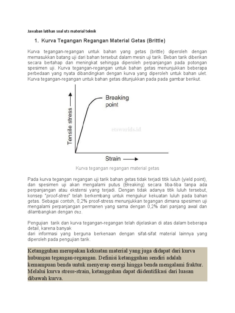 Jawaban Latihan Soal Uts Material Teknik | PDF
