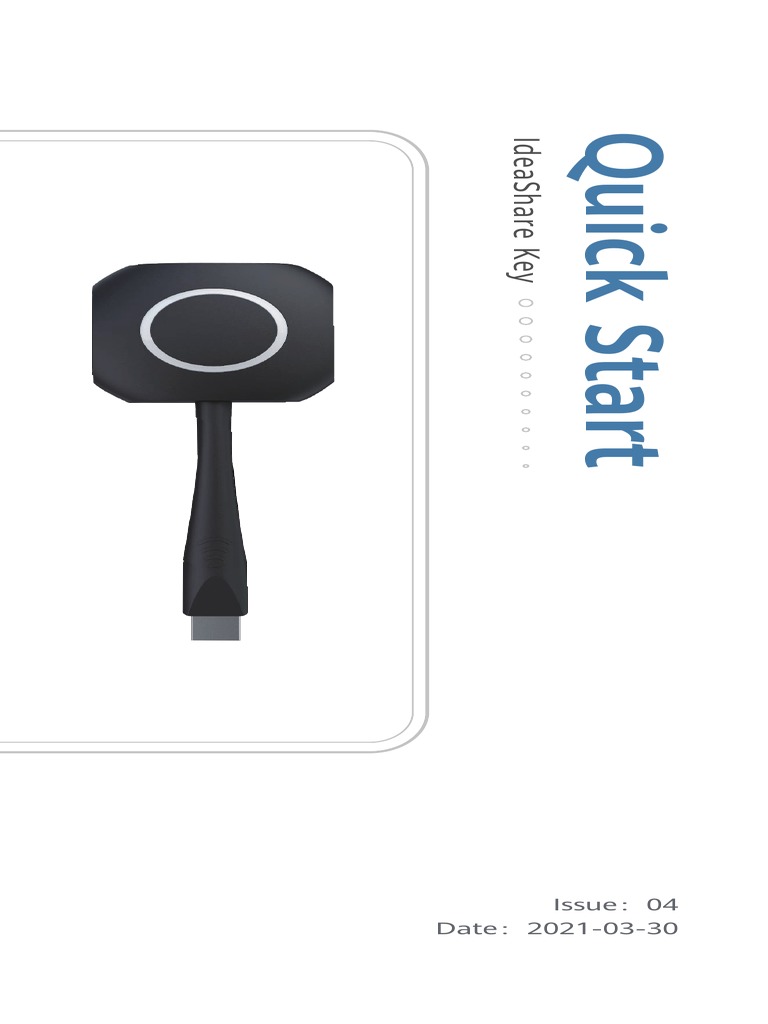 Quick Start Guide for IdeaShare Key | PDF | Electronics | Computing
