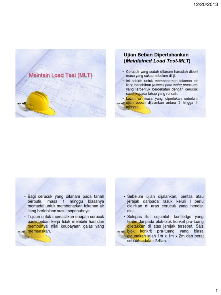 Pile Load Test - MLT | PDF