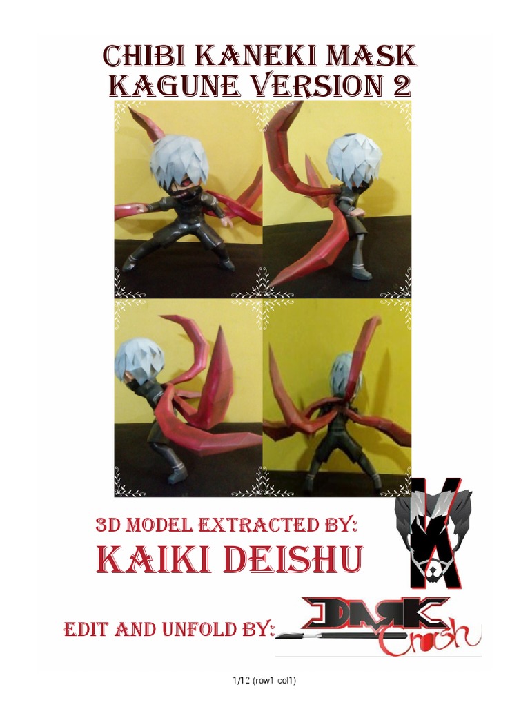 Chibi Kaneki Mask Con Lineas | PDF