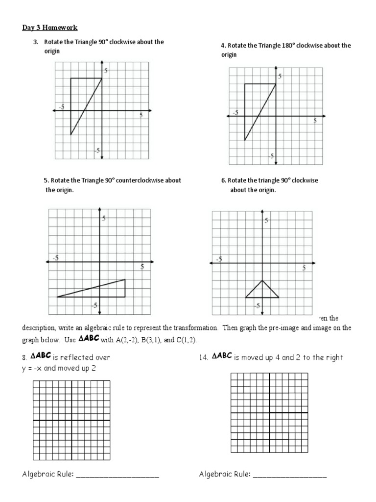 Unit 1 Day 3 Homework | PDF