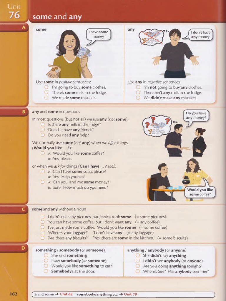 Some-Any Cambridge - English Grammar in Use (Essential) (2015) | PDF ...