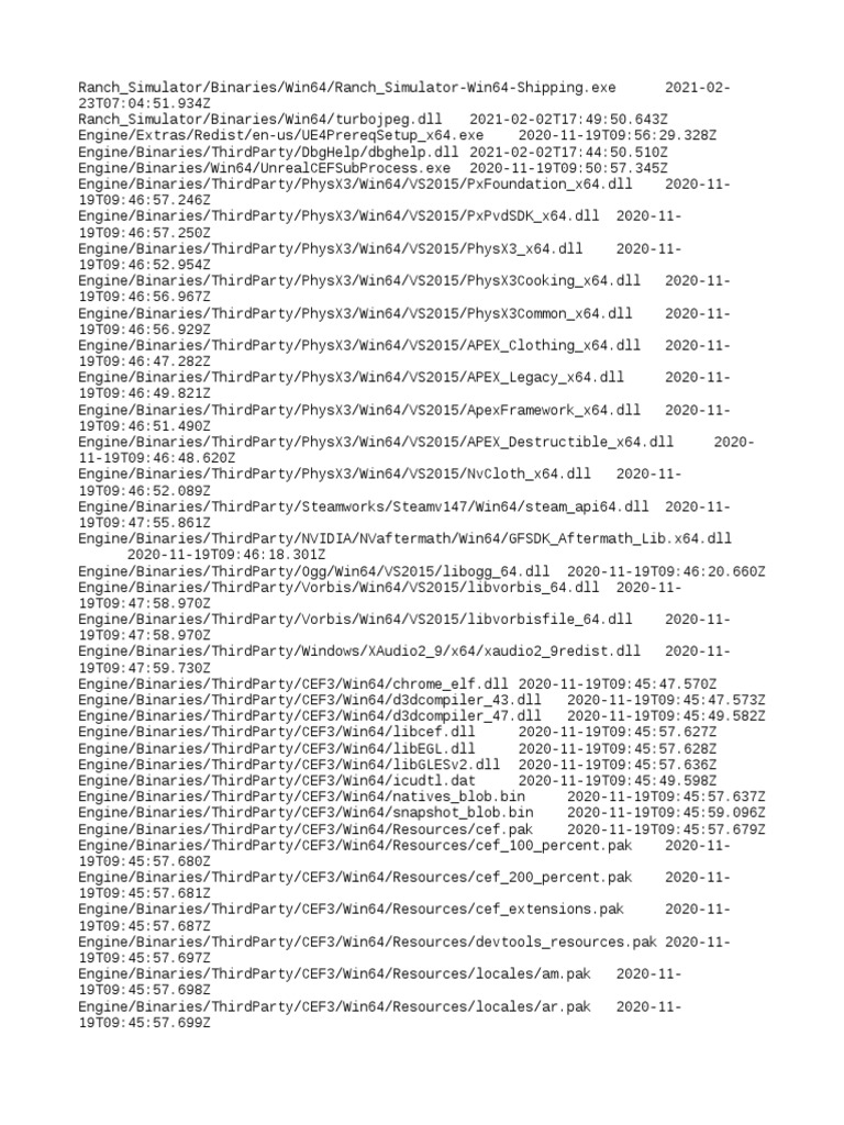 Manifest NonUFSFiles Win64 | PDF | System Software | Computing Platforms