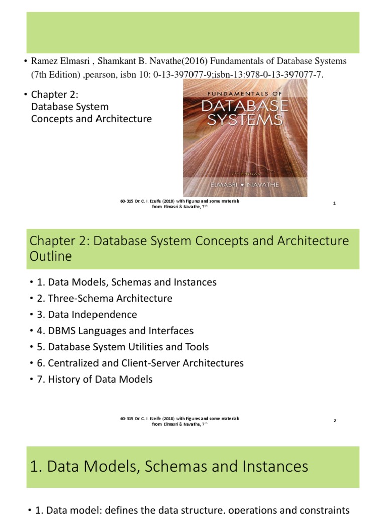Database System Concepts and Architecture | PDF | Data Model | Databases