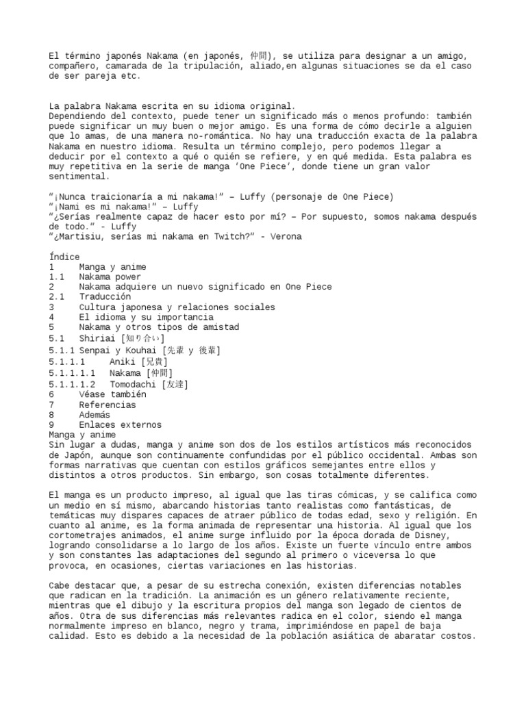 Nakama | PDF | Idioma japonés | Idiomas