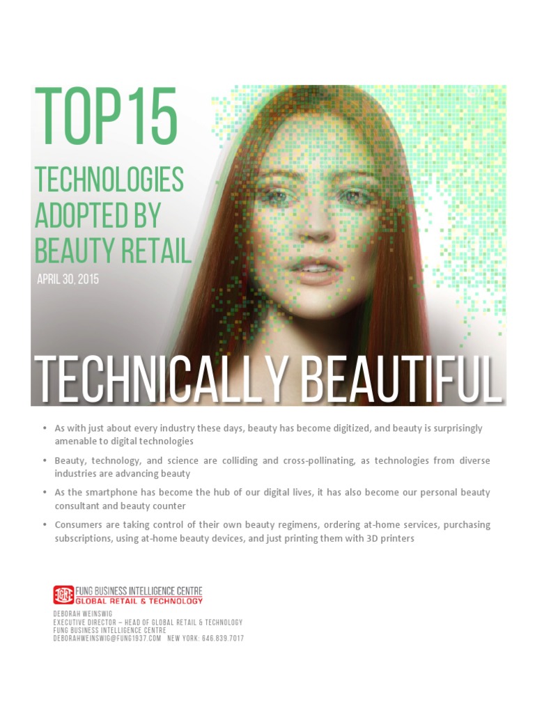 Technologies Adopted by Beauty Retail: Technically Beautiful | PDF ...