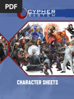 Cypher System Character Sheets-FormFillable | PDF | Role Playing Games ...