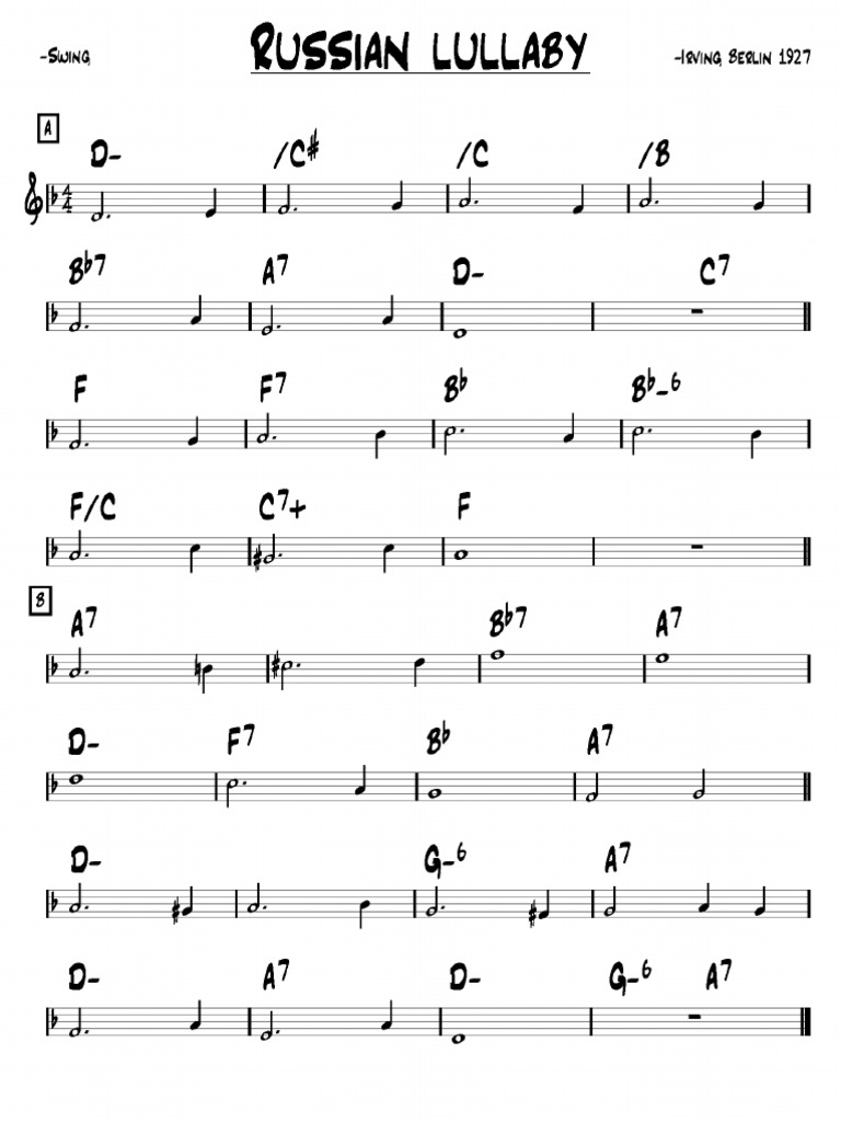 Russian Lullaby | PDF