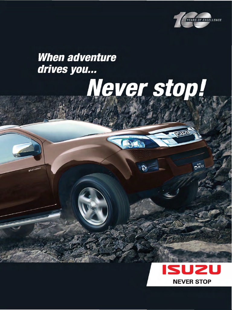 Isuzu D-Max V-Cross Specifications | PDF | Steering | Four Wheel Drive