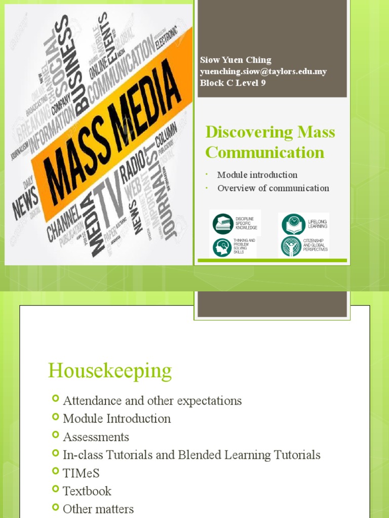 Week 1 - Module Introduction Overview of Communication | PDF | Social ...
