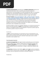Teoría Autoctonista de Florentino Ameghino Sobre El Origen Del Hombre ...