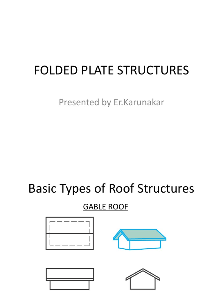002 - Presentation On Folded Plate Structures | PDF | Roof | Shape