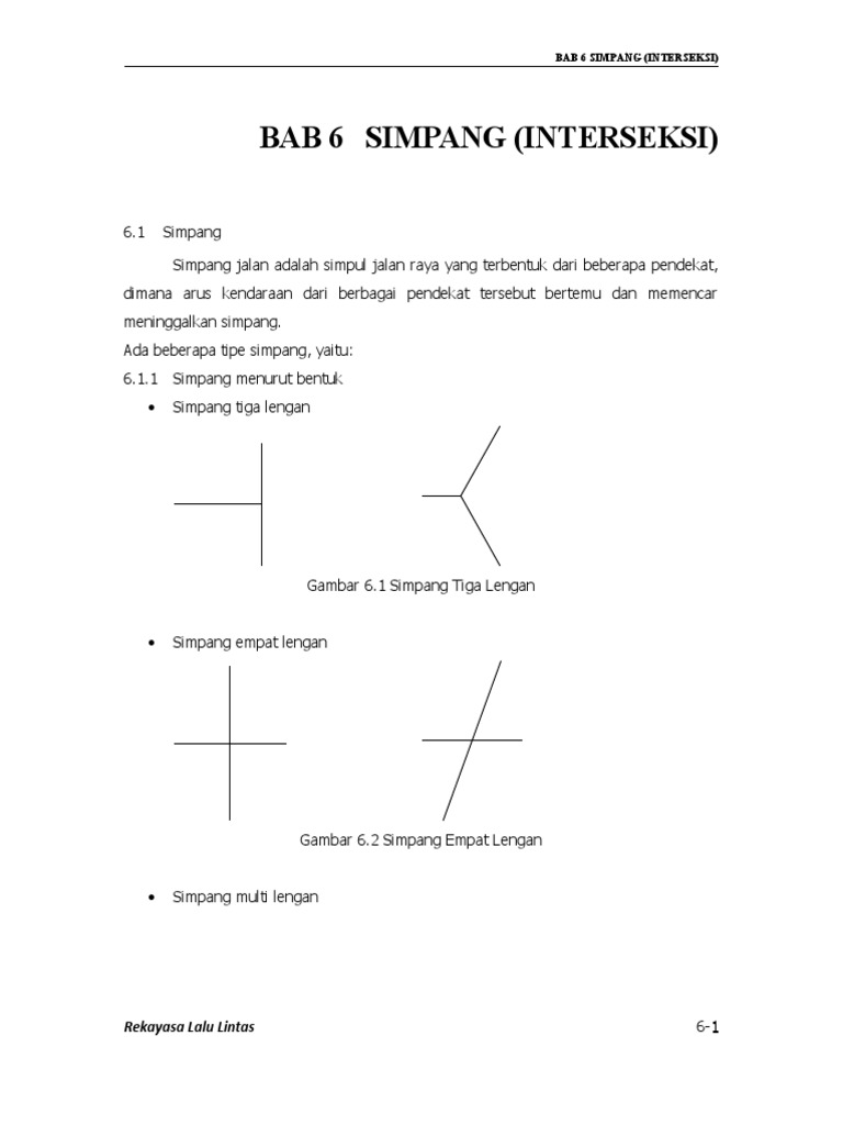 Bab 6 Simpang | PDF
