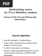 Epidemiology Lecture Notes | PDF | Infection | Sensitivity And Specificity