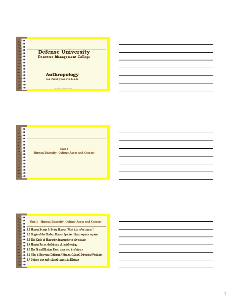 Anthropology Unit 3 | PDF | Race (Human Categorization) | Human