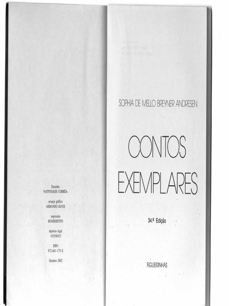 Contos Exemplares - Sophia de Mello Breyner Andresen | PDF