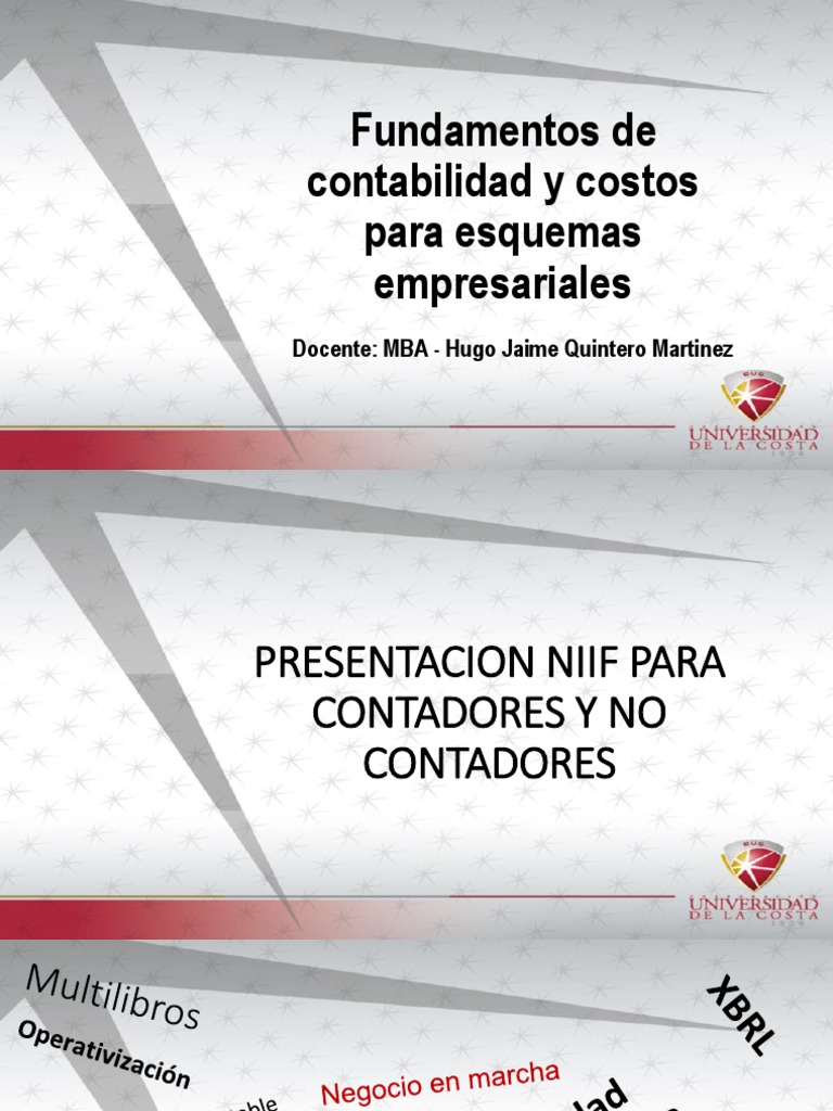 Contenido Contabilidad Financiera y de Costos SESION 1 Y 2 | PDF ...