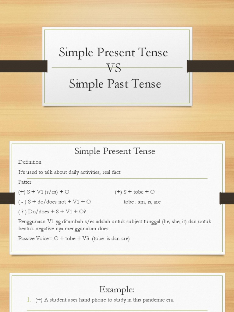 Simple Present Tense Vs Past | PDF | Laptop | Information Age