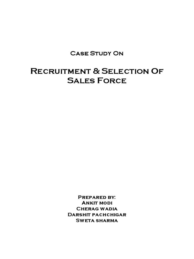 Case Study | PDF | Recruitment | Citigroup