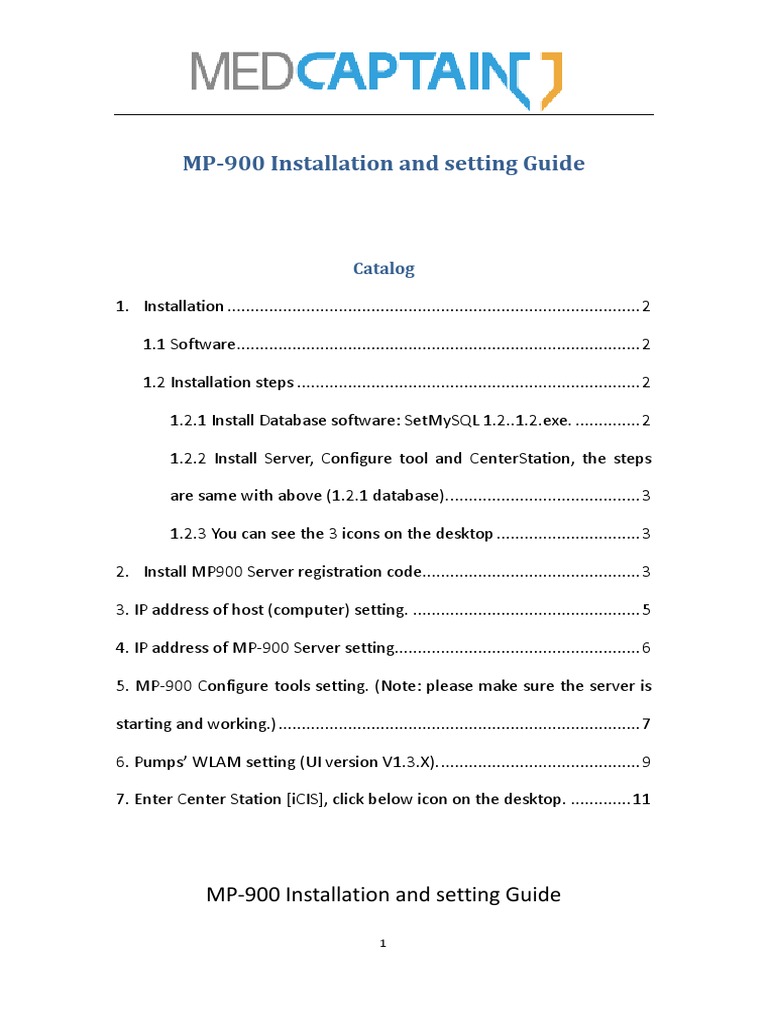 MP-900 Installation and Setting Guide | PDF | Icon (Computing ...