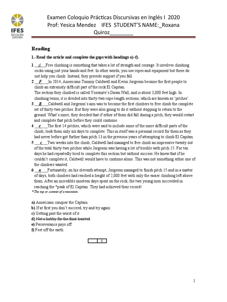 Exam Coloquio Dis 1.docx Roxana Quiroz | PDF