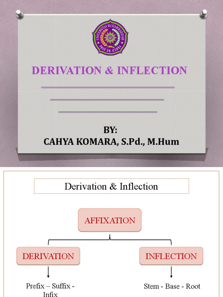 PPT Derivational Inflectional | PDF | Word | Lexicology