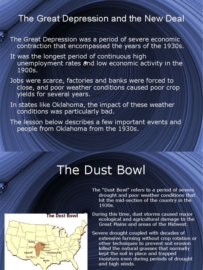 The Great Depression and The New Deal | PDF | Dust Bowl | Franklin D ...