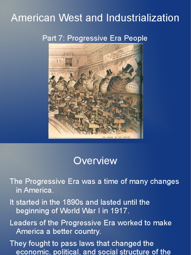 Progressive Era Leaders and Reforms | PDF | Progressivism In The United ...