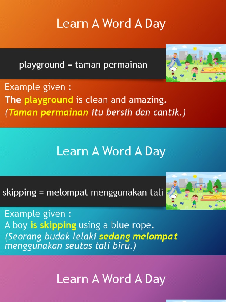 Learn A Word A Day Week 2 | PDF