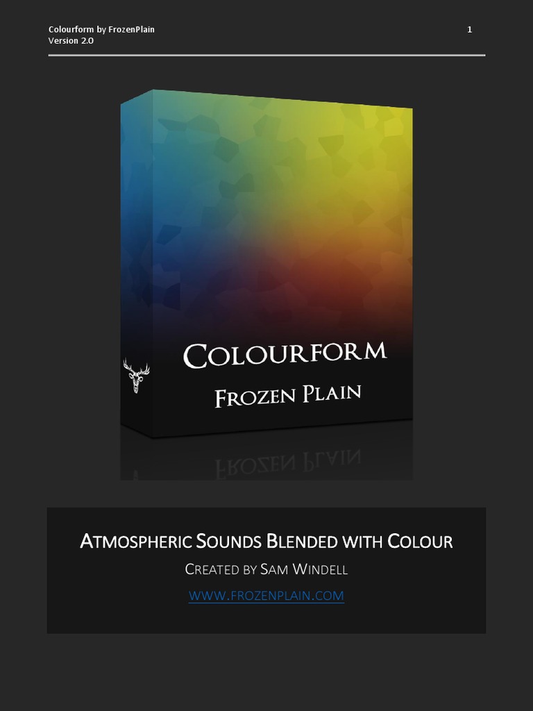 Colourform v2.0 Manual | PDF | Color | Synthesizer