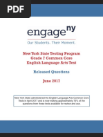 New York State Testing Program Grade 5 English Language Arts Test | PDF ...