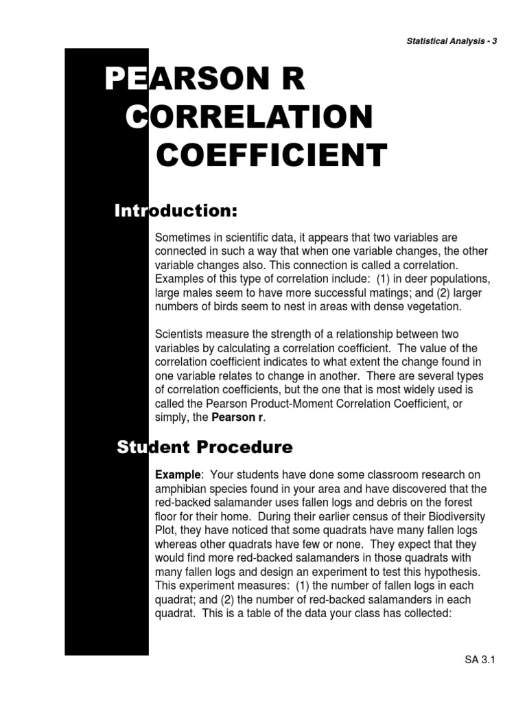 Pearson Correlation Coefficient | PDF | Correlation And Dependence ...