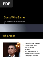 Famous People Guess Who Game | PDF