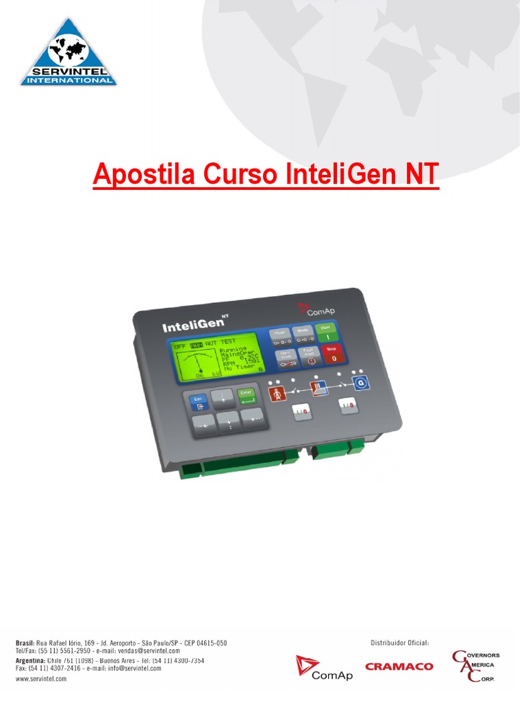 Apostila InteliGen NT - ComAp - 2010 | PDF | Rede de computadores | Motores